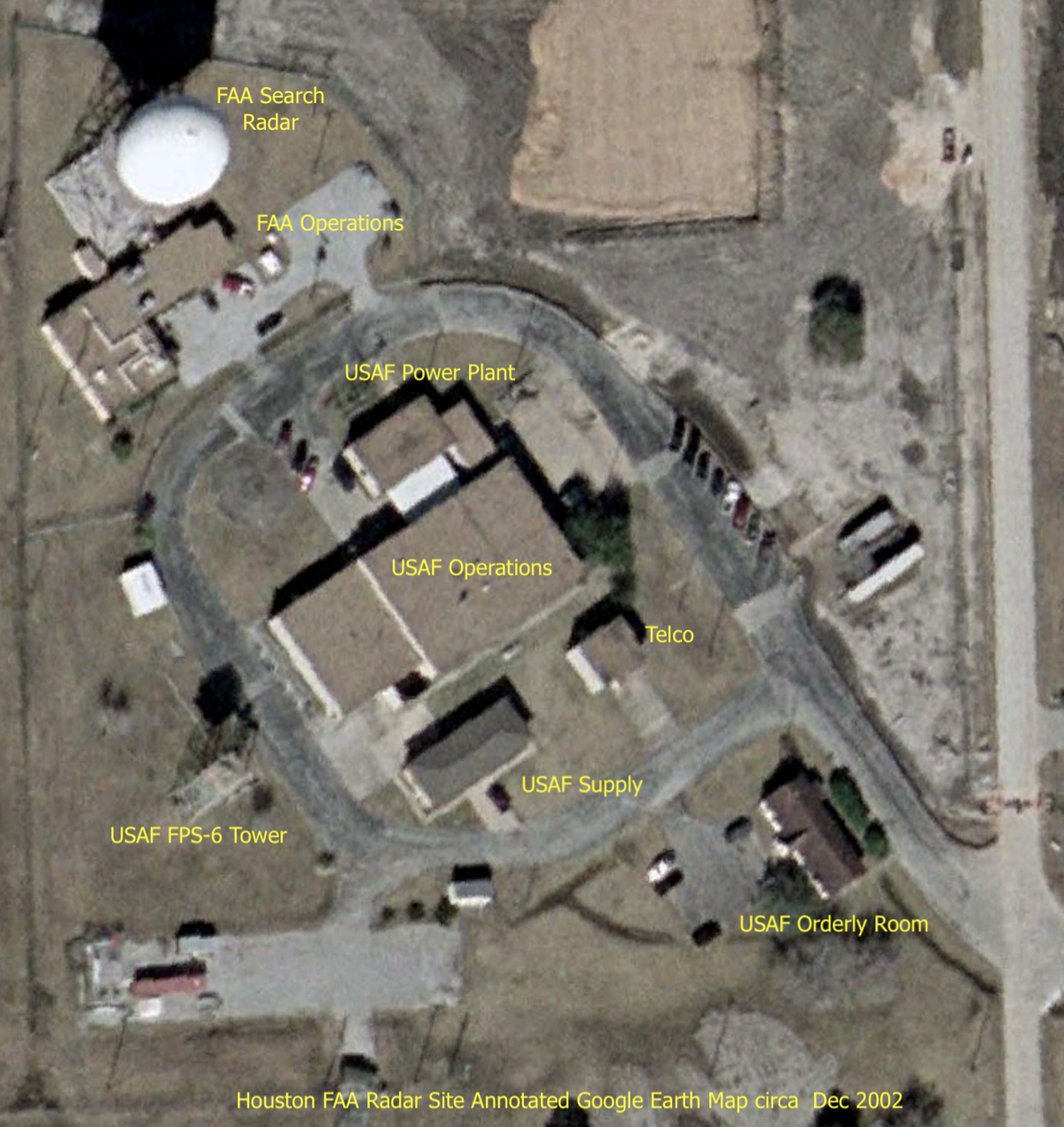 Ellington Air Force Base Radar Site - FortWiki Historic U.S. and ...
